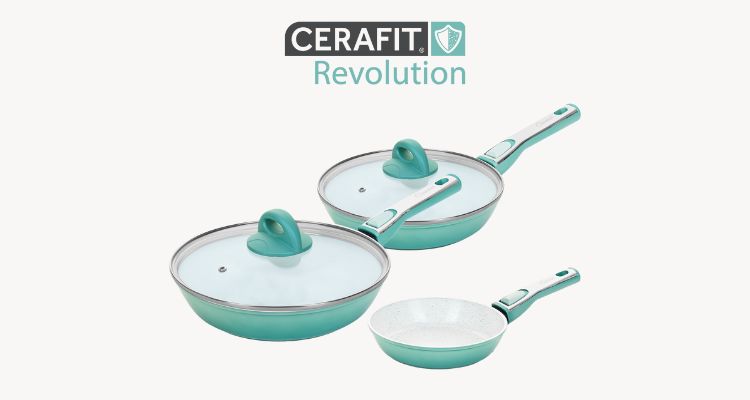 Cerafit Revolution – Set di 3 padelle - Cel.Mar.Media